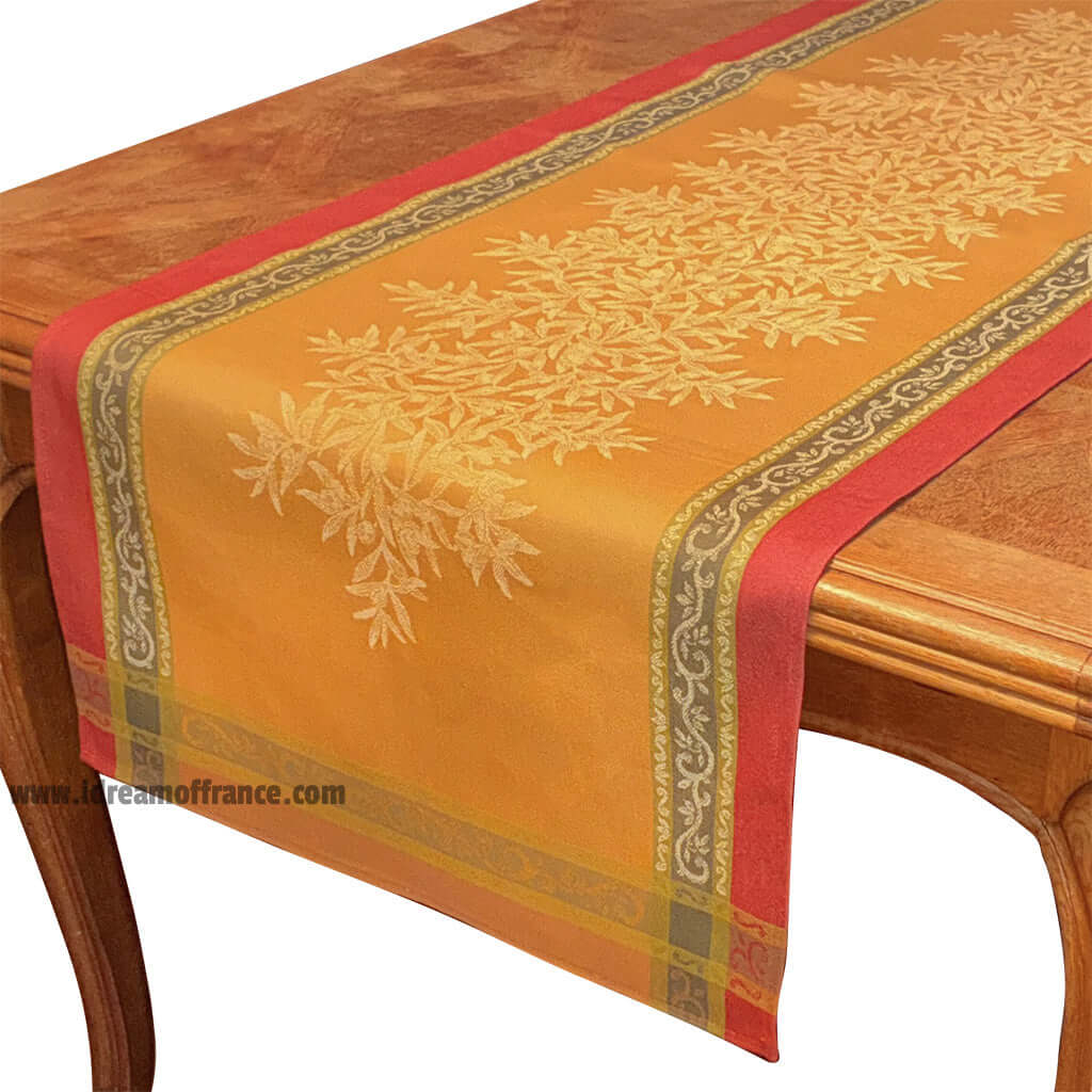French Table Runners 100% cotton printed jacquard - I Dream of France