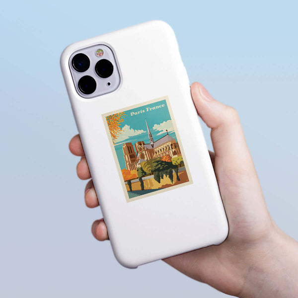 Mini Sticker - Paris Notre Dame Cathedral | Retro Planet - I Dream of ...