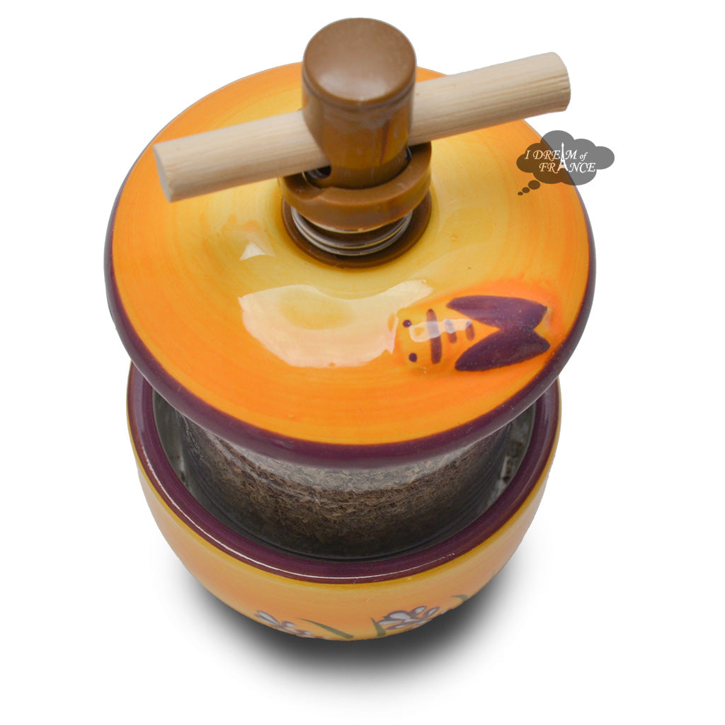 Ceramic Mill with Herbes de Provence - Olives Red - I Dream of France