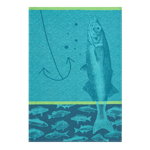 Fish (Poissons) French Jacquard Dish Towel by Coucke - I Dream of France