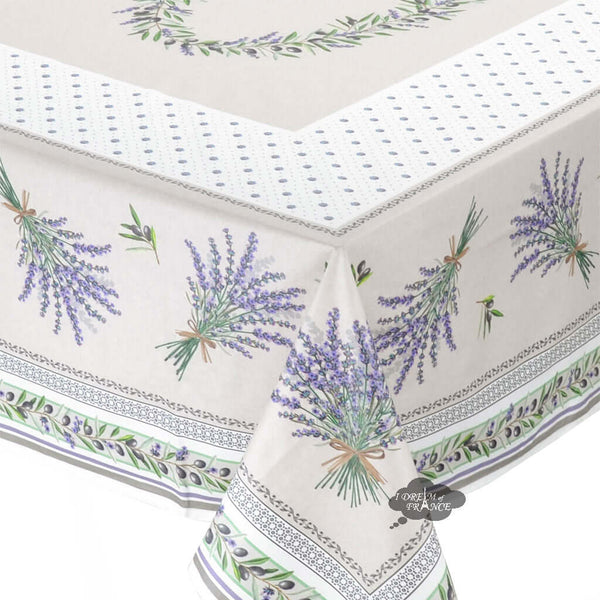 French tablecloth acrylic-coated cotton - indoor outdoor - rectangular ...